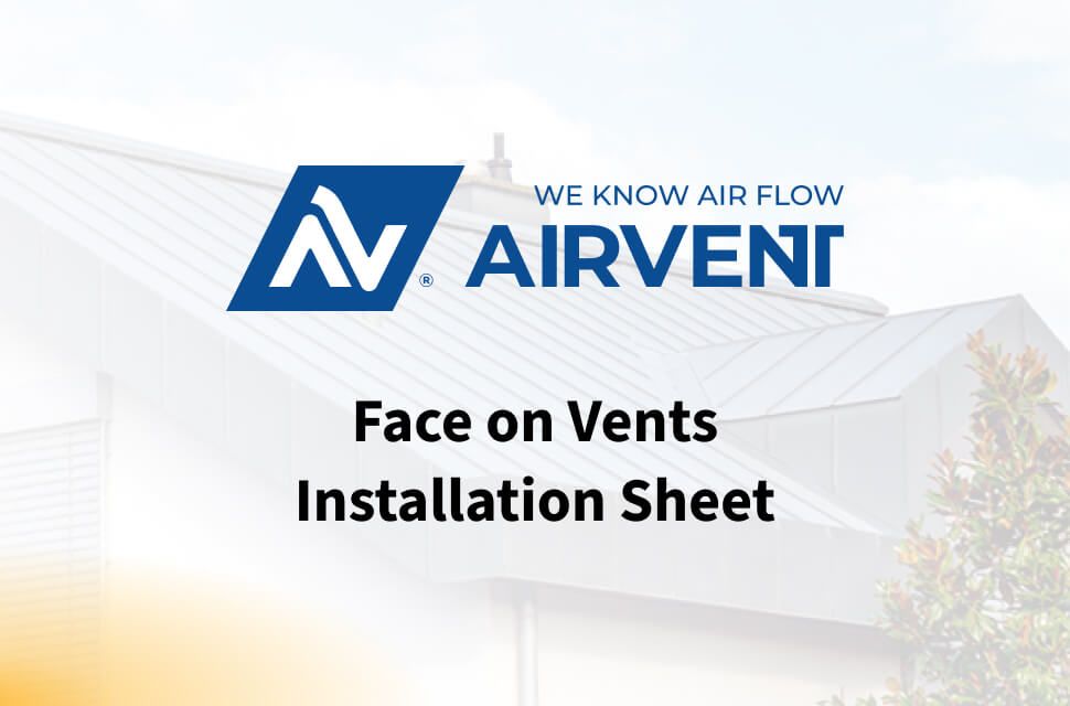 Face On Vents Installation Instructions - Gibraltar Building ...