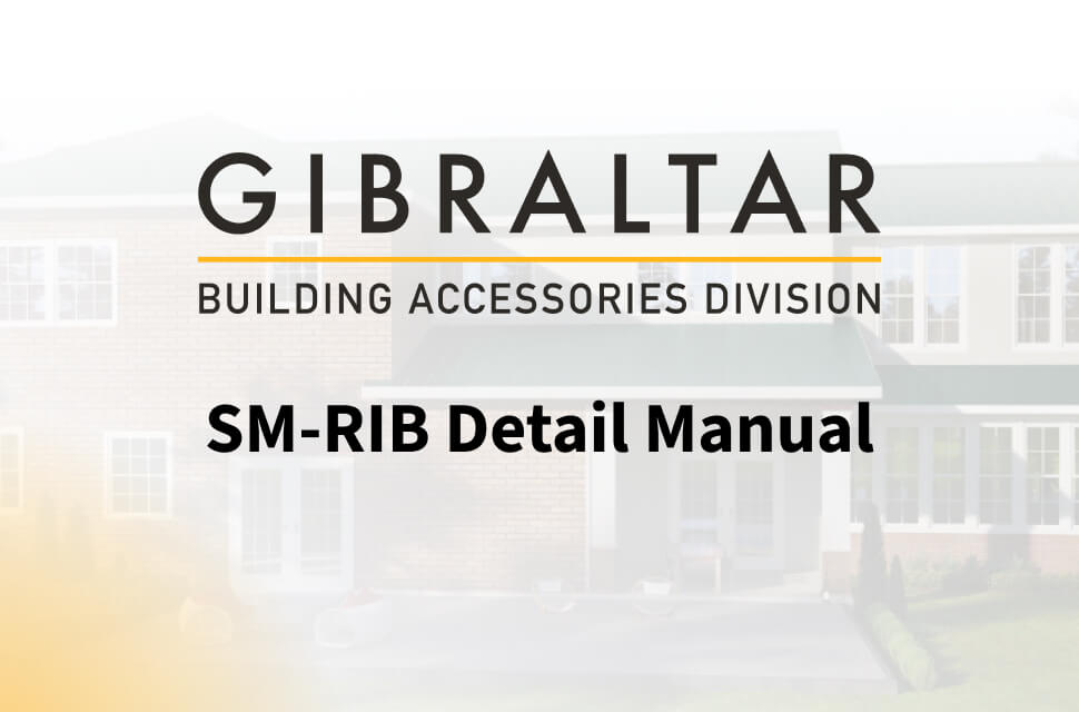 SM-Rib Detail Manual - Gibraltar Building Accessories Division